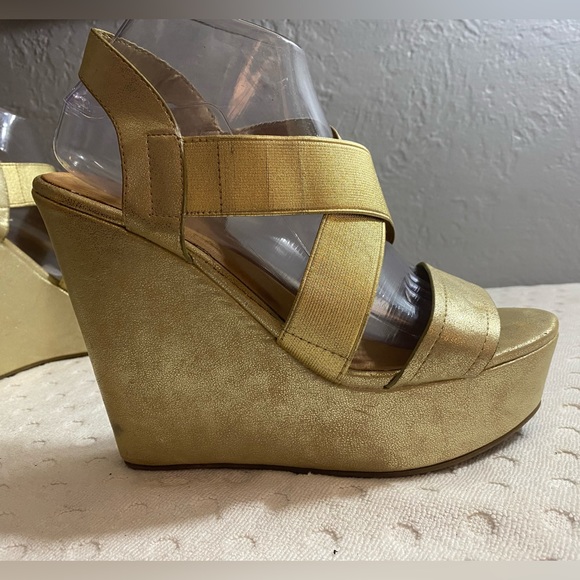 BAMBOO | Shoes | Bamboo Open Toe Strappy Wedge Sandal | Poshmark